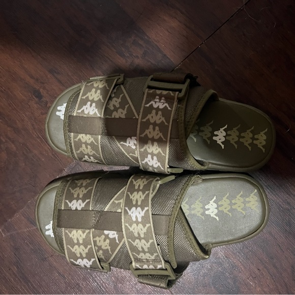 Kappa | Shoes | Kappa Slides Army Green Barely Worn | Poshmark